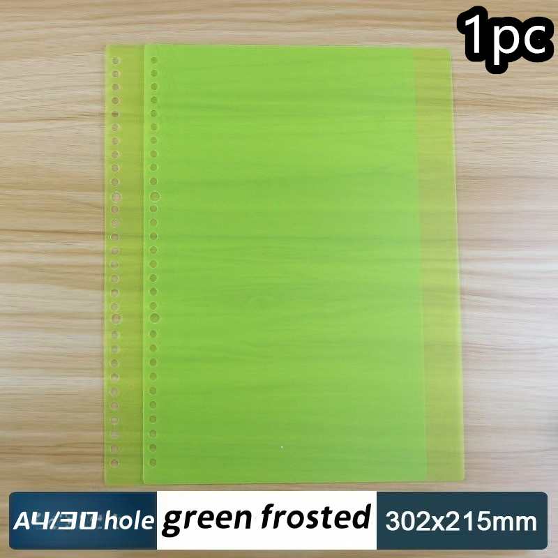 5 Holes Loose-Leaf Plastic Binding Ring DIY Colorful Crystal Ring For ...