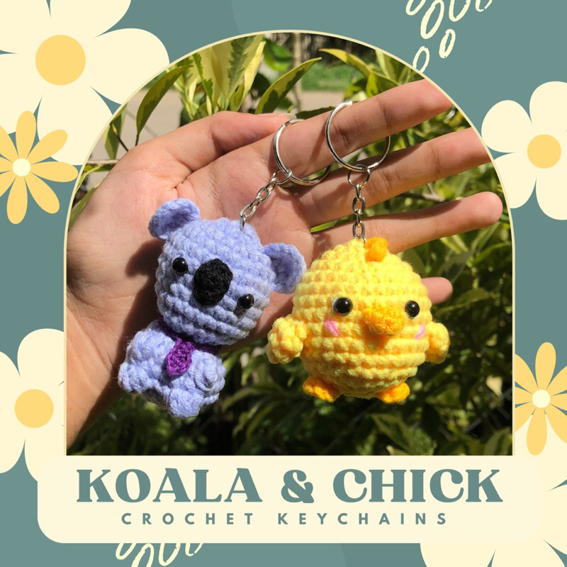 KOALA & CHICK - Crochet Keychain | Shopee Philippines
