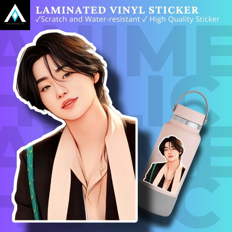 BTS SUGA MIN YOON-GI CARTOON EDITION 6 STICKER|~ ANIMEHOLIC LAMINATED ...