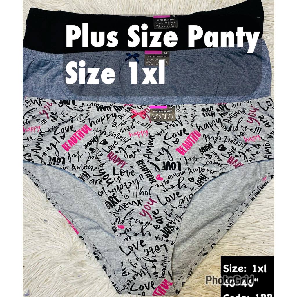Plus Size Panty Size 1xl 38-48 waist Assorted Bundle of 3 For Plus Size ...