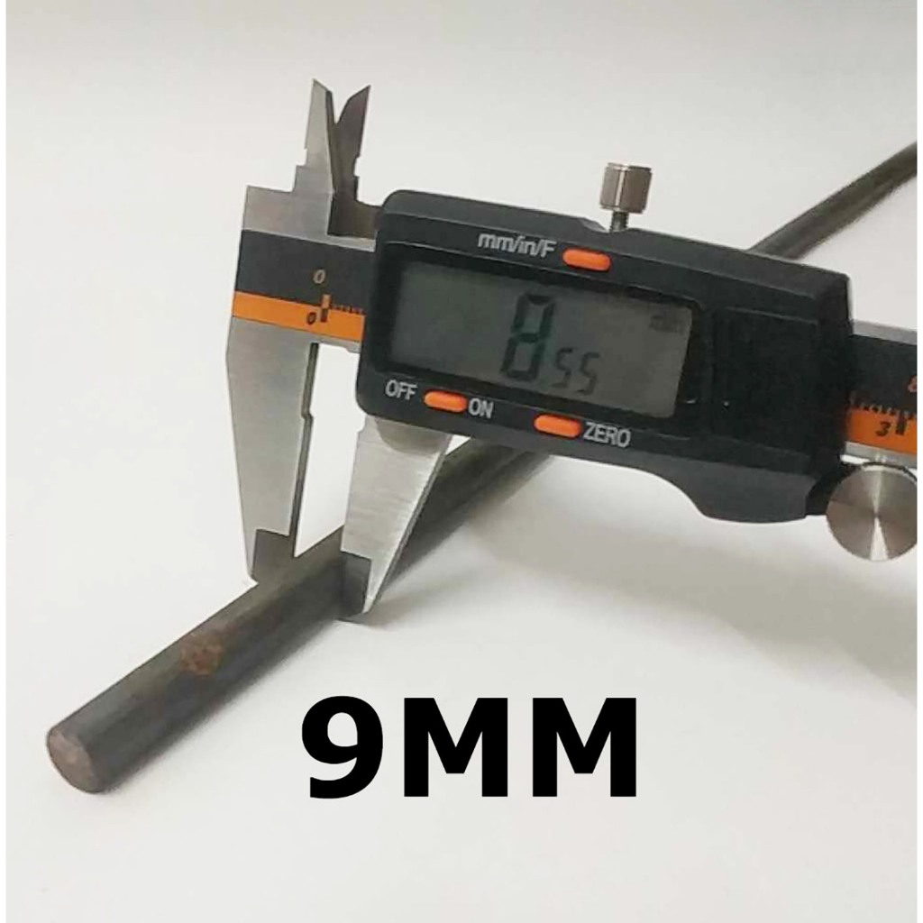 MS ROUND BAR 9MM X 1/2 METER MILD STEEL === 9MM X 1/2 METER | Shopee ...