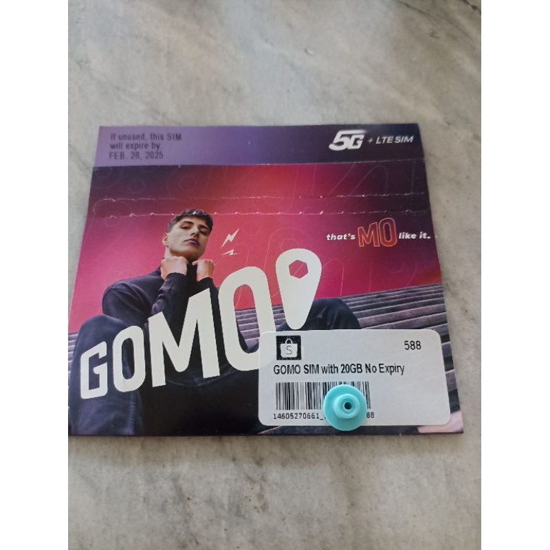 Gomo 20GB Data No expiry | Shopee Philippines