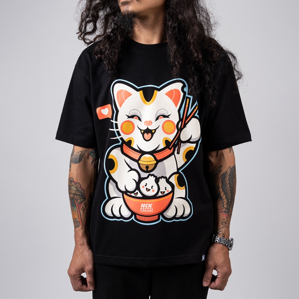 Nick Automatic "LUCKY DUMPLINGS" Black T-shirt | Shopee Philippines