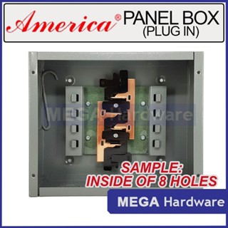 AMERICA Panel Box / Panel Board for 2-Pole Plug-In Circuit Breakers ...