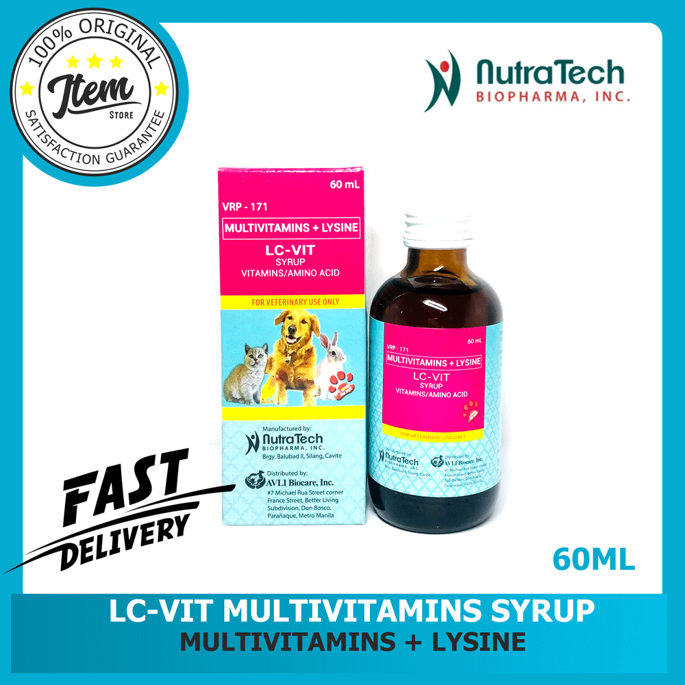 LC-VIT Multivitamins Syrup for Pets 60ml | Shopee Philippines