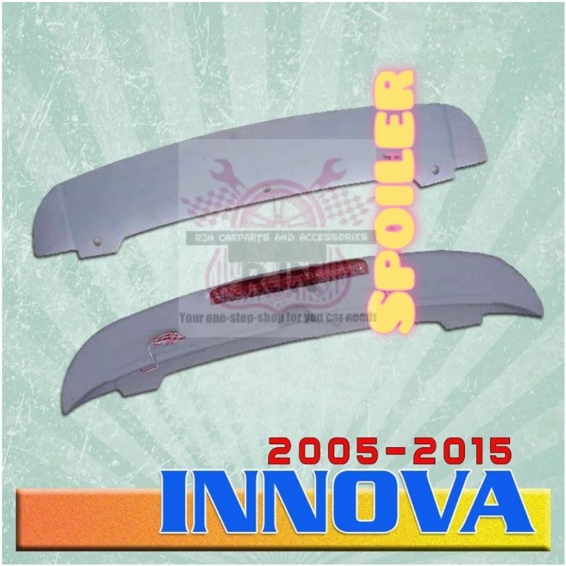 Spoiler for Toyota Innova 2006 to 2015 (Unpainted Plastic) | Shopee ...
