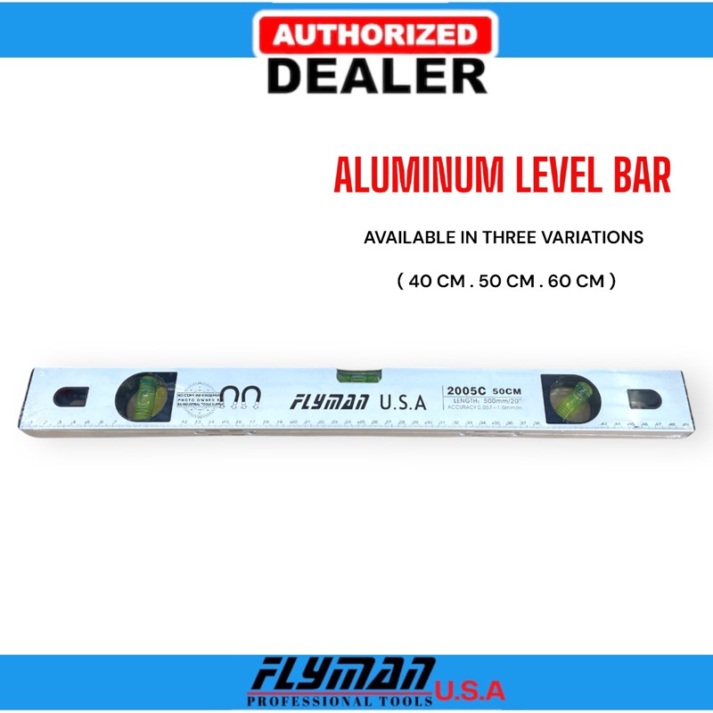 Flyman Tools Usa ( Level Bar 40 Cm 50 Cm 60 Cm ) | Shopee Philippines