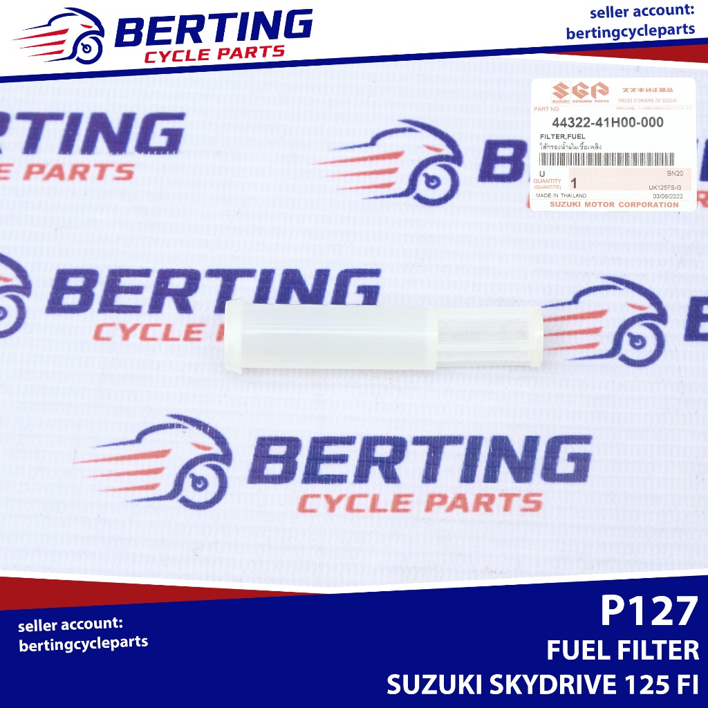 SGP FUEL FILTER Suzuki Skydrive 125 FI Genuine 44322-41H00-000 | Shopee ...
