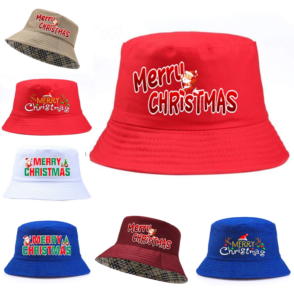 Merry Christmas bucket hat | Shopee Philippines