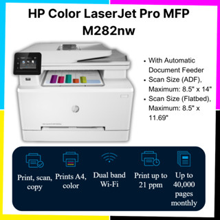 HP Color LaserJet Pro MFP M282nw A4 Color Laser Multifunction Printer 3 ...