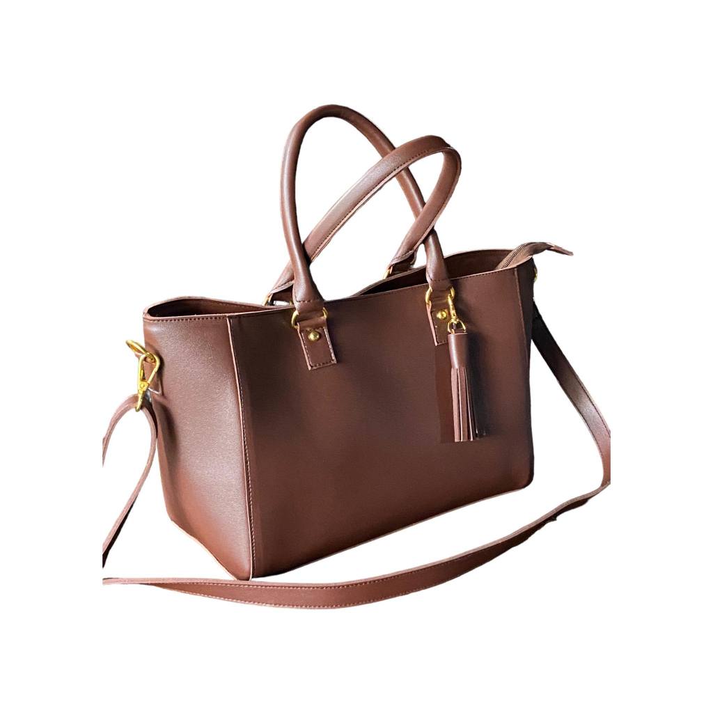 Marikina Bags Martha Handbag Crossbody bag with tasell in PU leather | Shopee Philippines