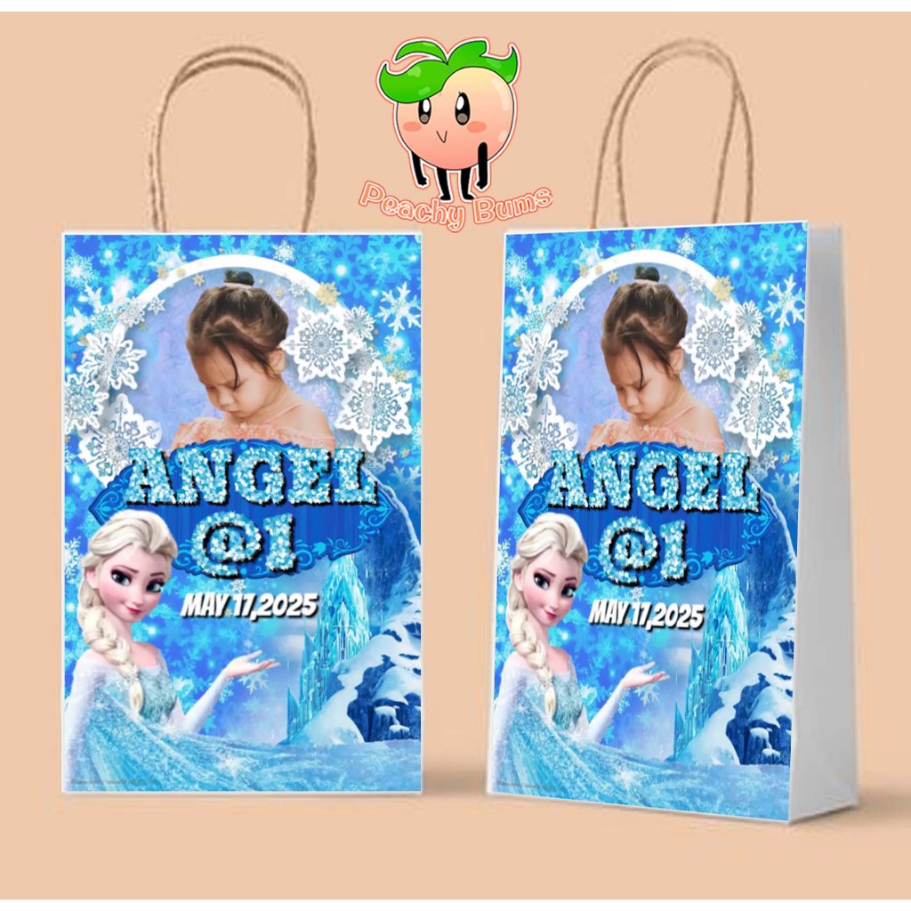 FROZEN ELSA - Personalize Loot bags | Free layout | Shopee Philippines