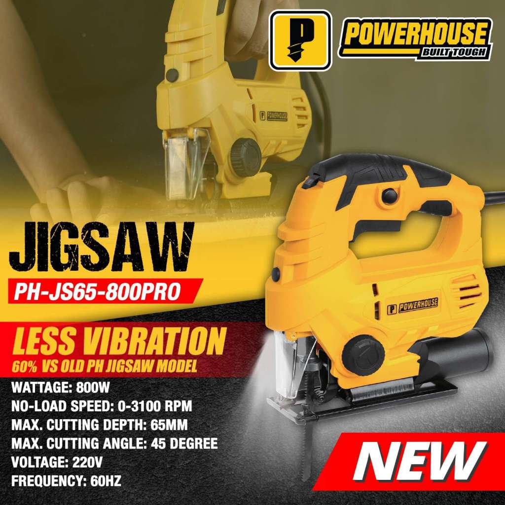 POWERHOUSE Variable Speed 800W Electric Jigsaw Wood Cutter Original ...
