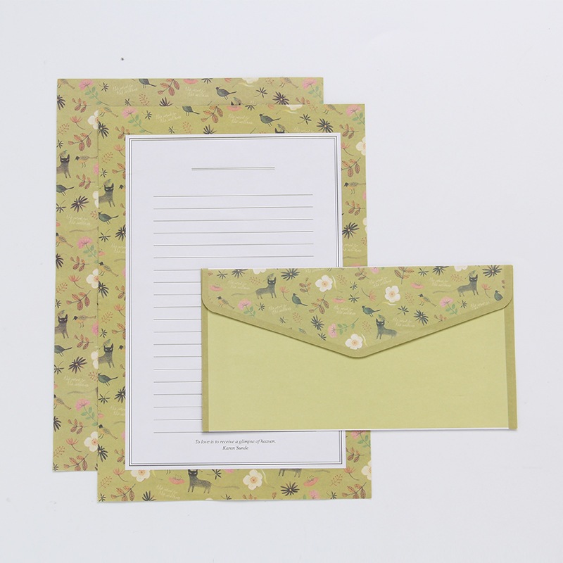 9 Pcs Creative Japanese Letter Paper Envelope Set Simple Romantic Retro ...