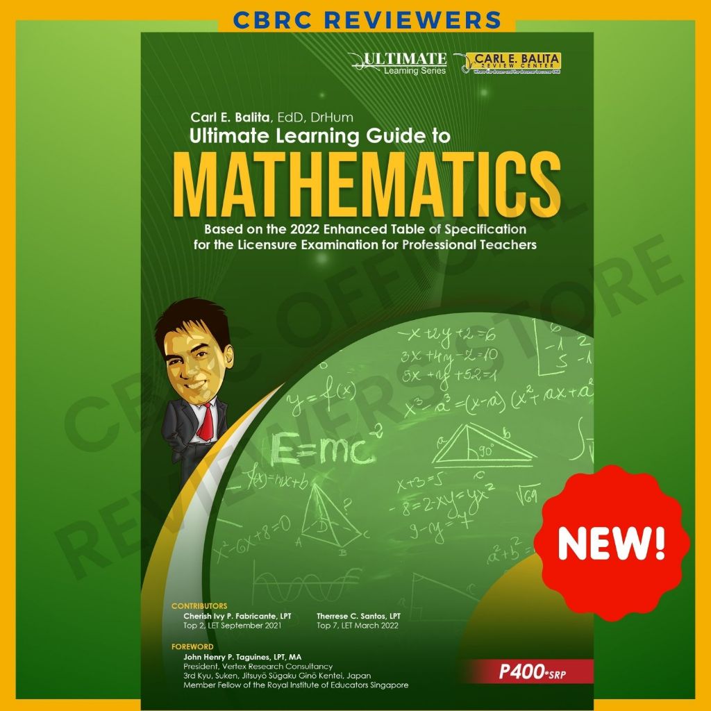 CBRC ULG FOR MATHEMATICS MATH Majorship LET Reviewer Latest | Shopee ...