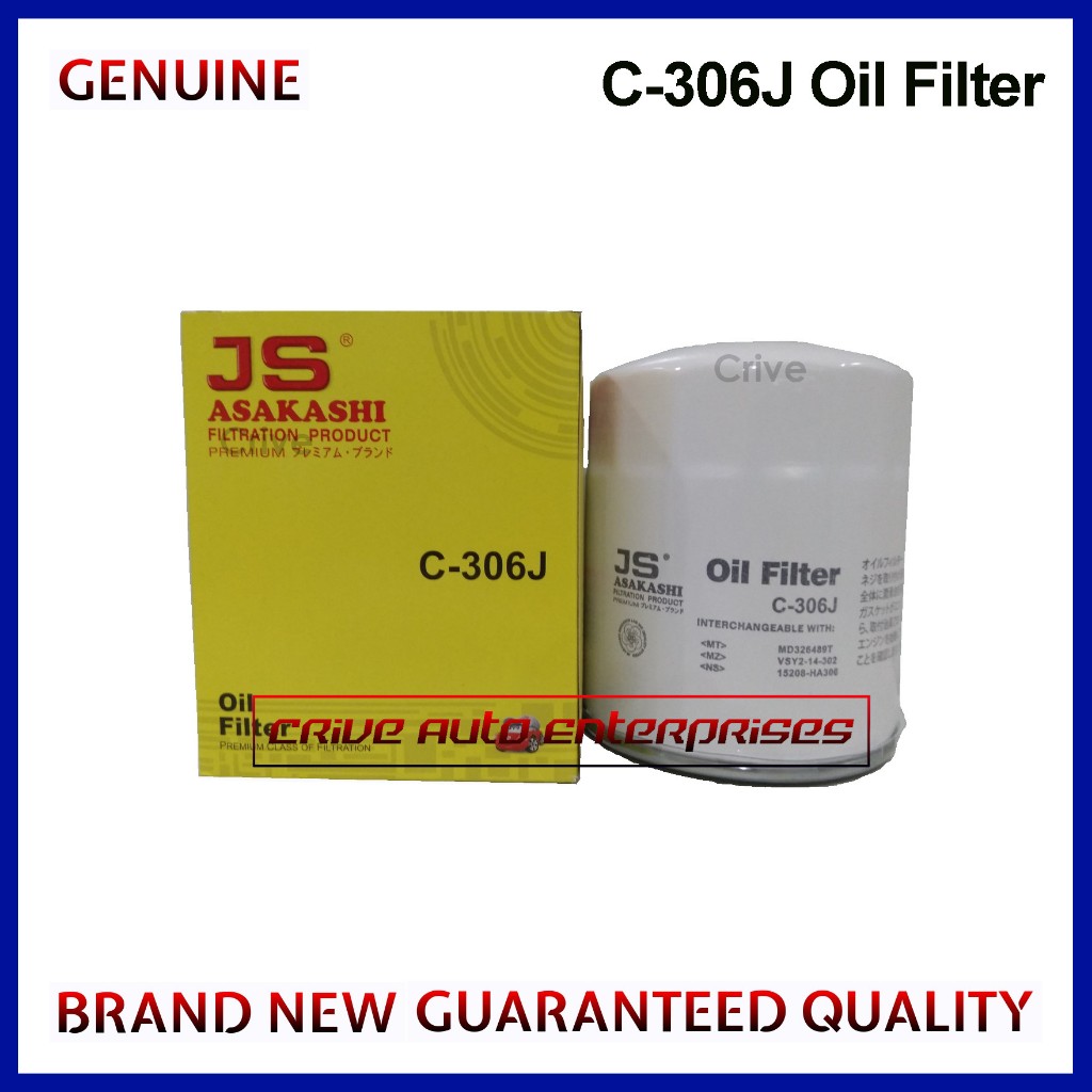 ORIGINAL JS C-306J Oil Filter for L300 [4D33, 4D56, 4DR7] Adventure ...