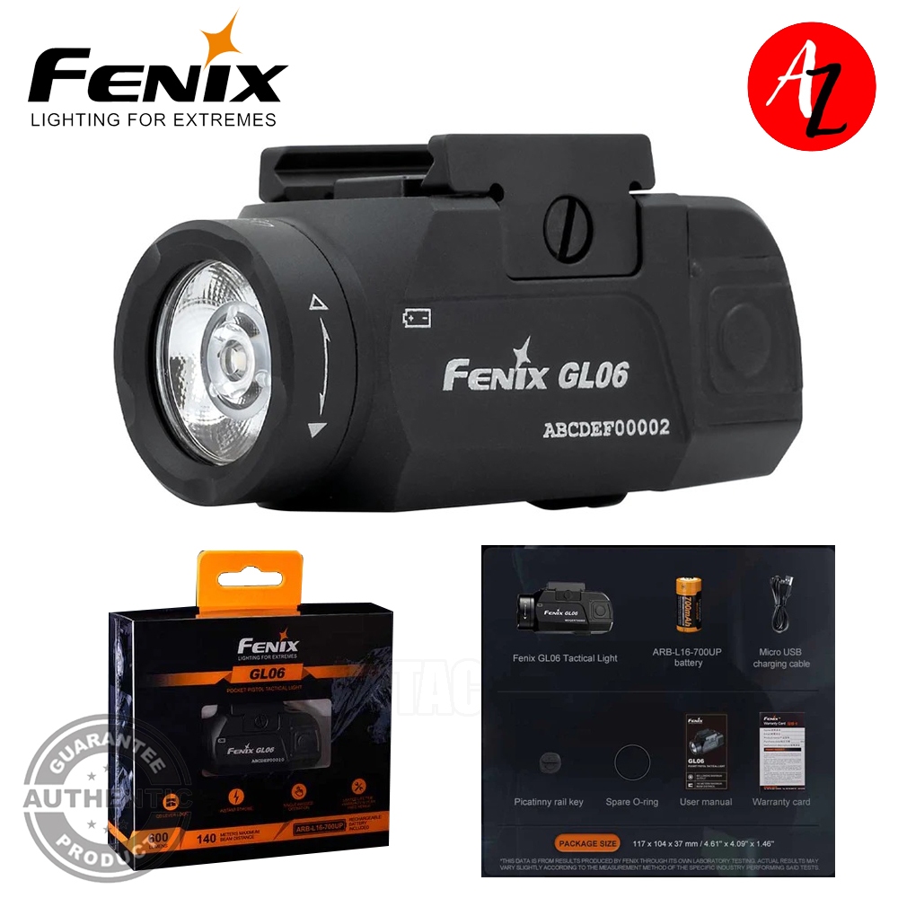 FENIX GL06 Compact FlashLight 600 lumens 459ft (140m) Max Beam Distance ...