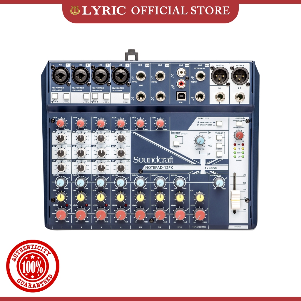 Soundcraft Notepad-12FX Mixer | Shopee Philippines
