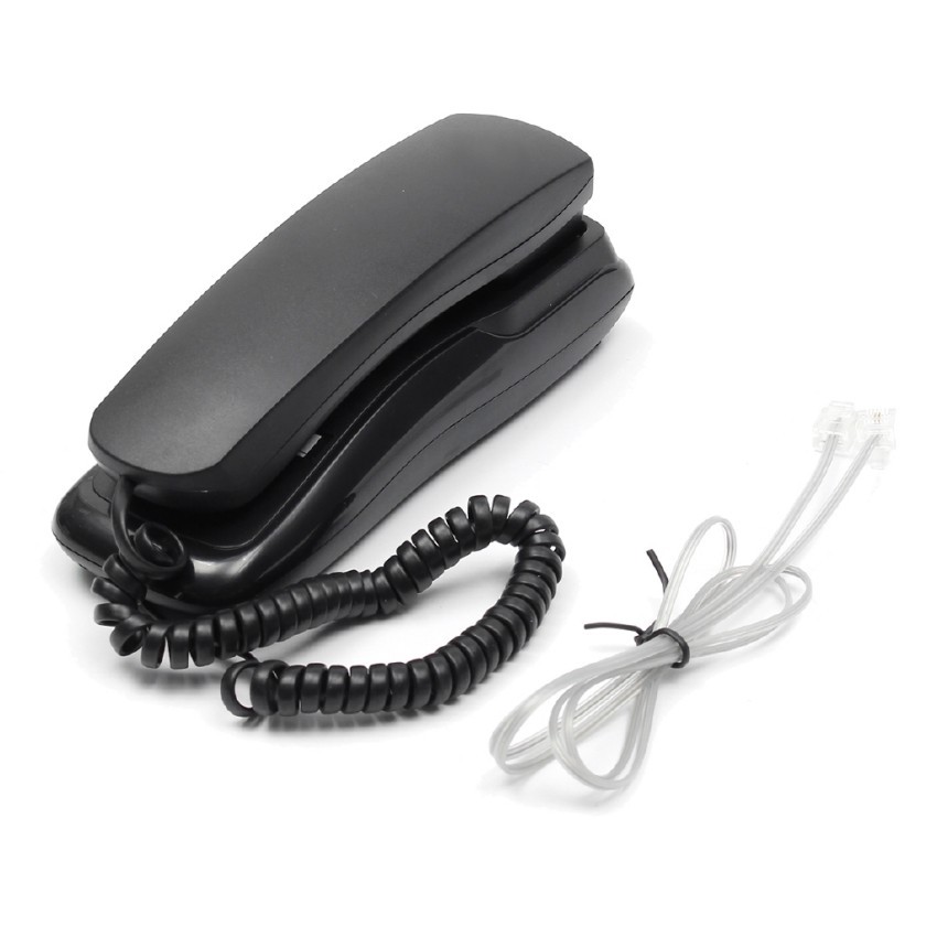 LCD Corded Caller ID Telephone With Speaker Home Office Wired Landline Telephone Set Phone ...