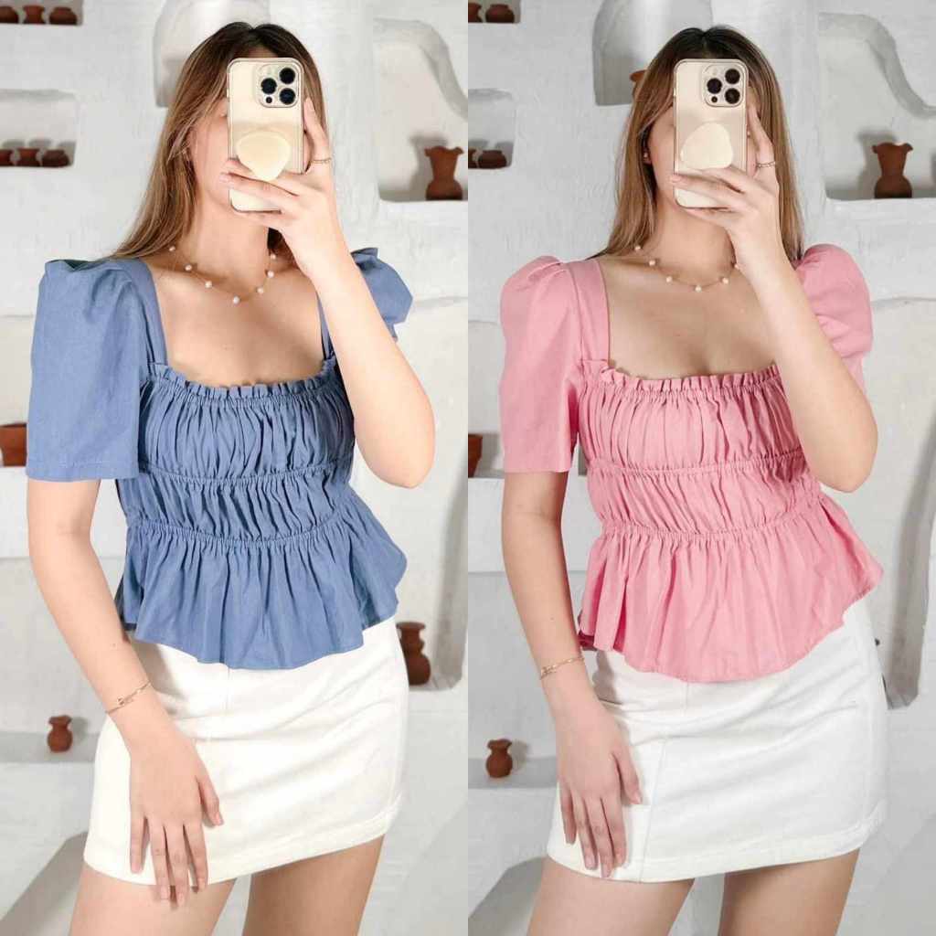 Vienna Linen Filipiniana Top | Shopee Philippines