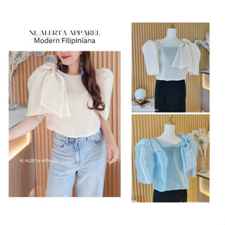 MODERN FILIPINIANA PIA CROP TOP BARONG AND INNER DRESS FOR WOMEN ...