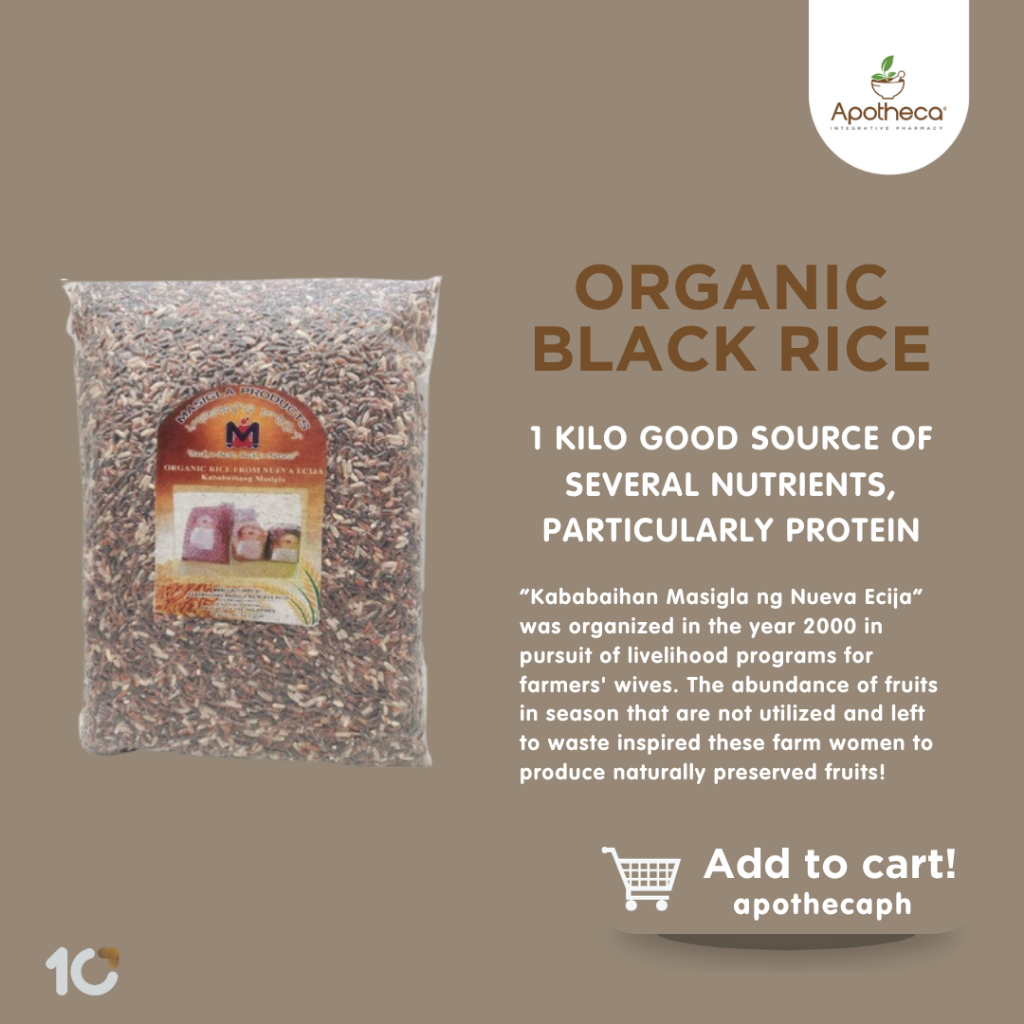 Organic Black Rice 1 kilo good source of several nutrients ...