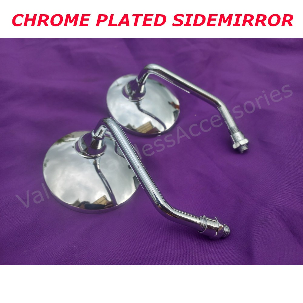 SMALL SIDE MIRROR CHROME PLATED for TMX 125, TMX 155, KAWASAKI BARAKO ...