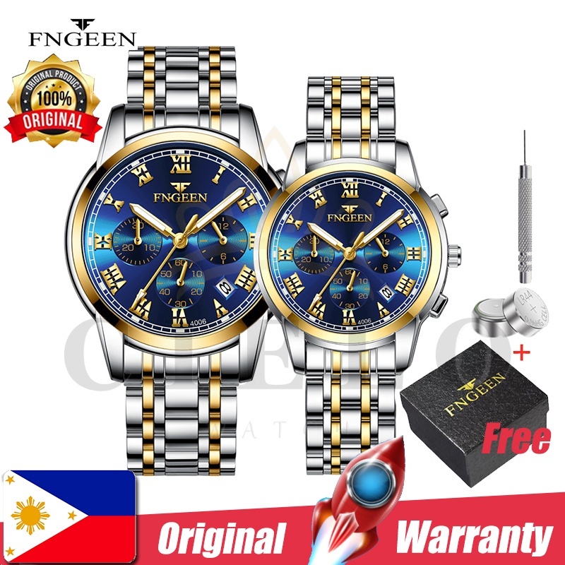【Buy 1 Take 1】FNGEEN Watch For Women Men Couple Calendar Automatic ...