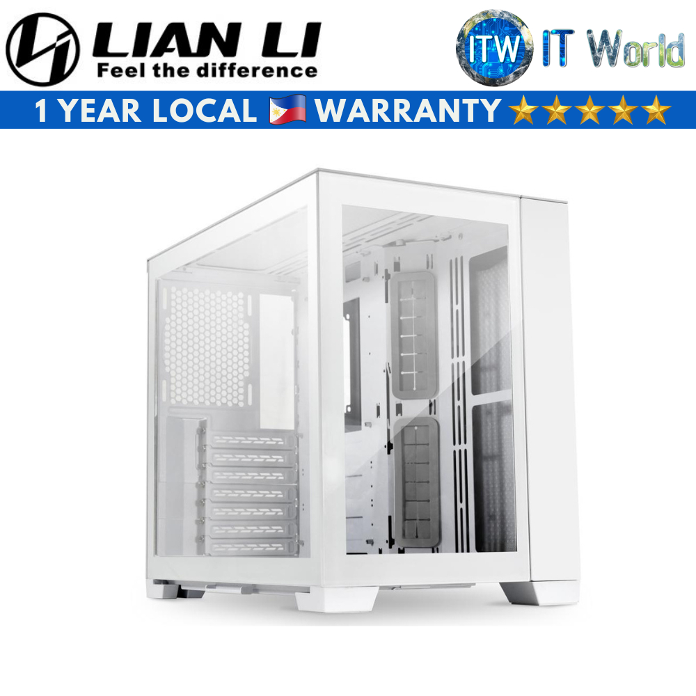 Lian li Dynamic Mini Redefine Modularity Snow White Tempered Glass PC ...