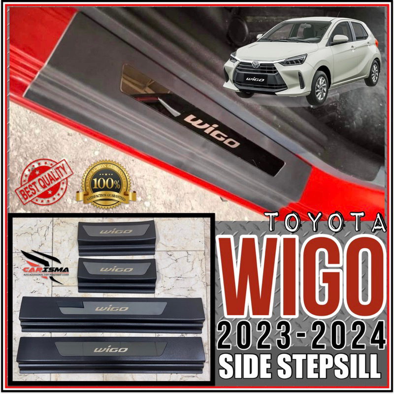 ALL NEW TOYOTA WIGO 2023-2024 SIDE STEP SILL (new wigo accessories ...