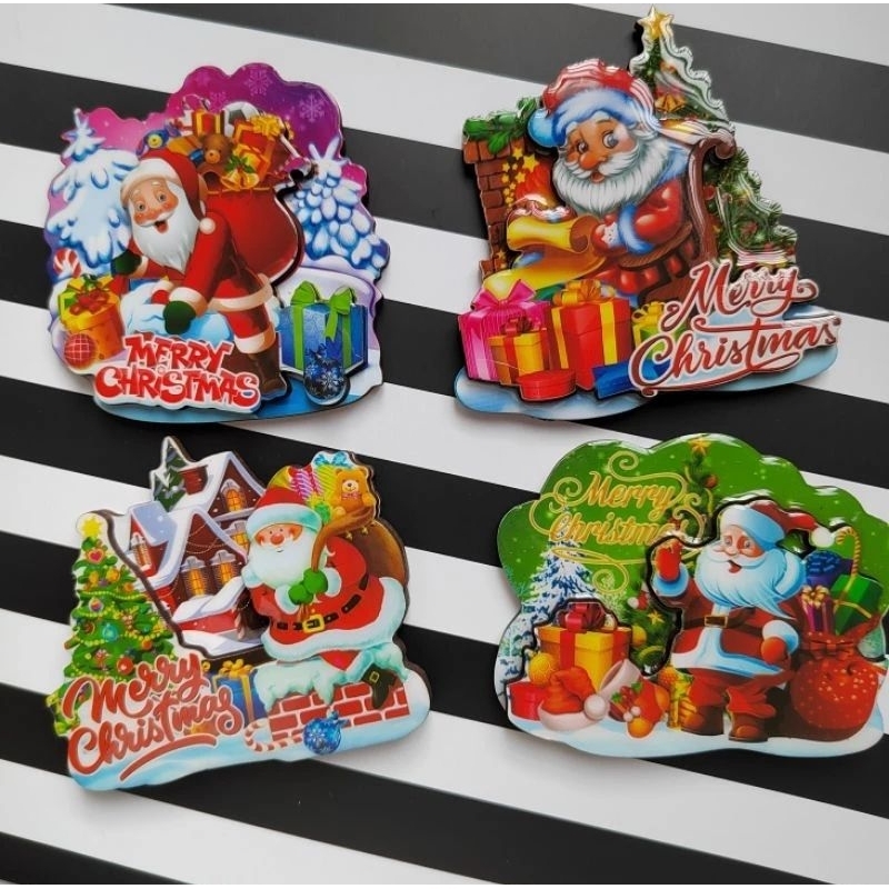 Wooden Christmas Ref Magnet Design Sold By Set Or Per Piece Random ...
