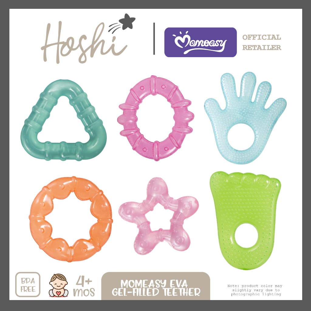 Hoshi Baby x Momeasy Gel Filled EVA Soft Teether, Teething Toy for ...