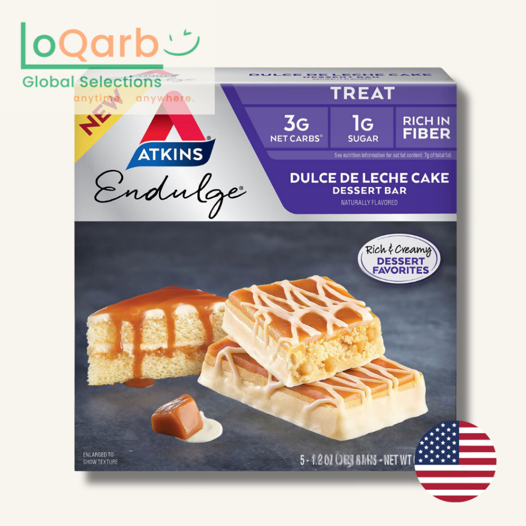 Atkins, Treat, Endulge, Dessert Bar, Dulce De Leche Cake, 1 Bar, 1.2 oz ...