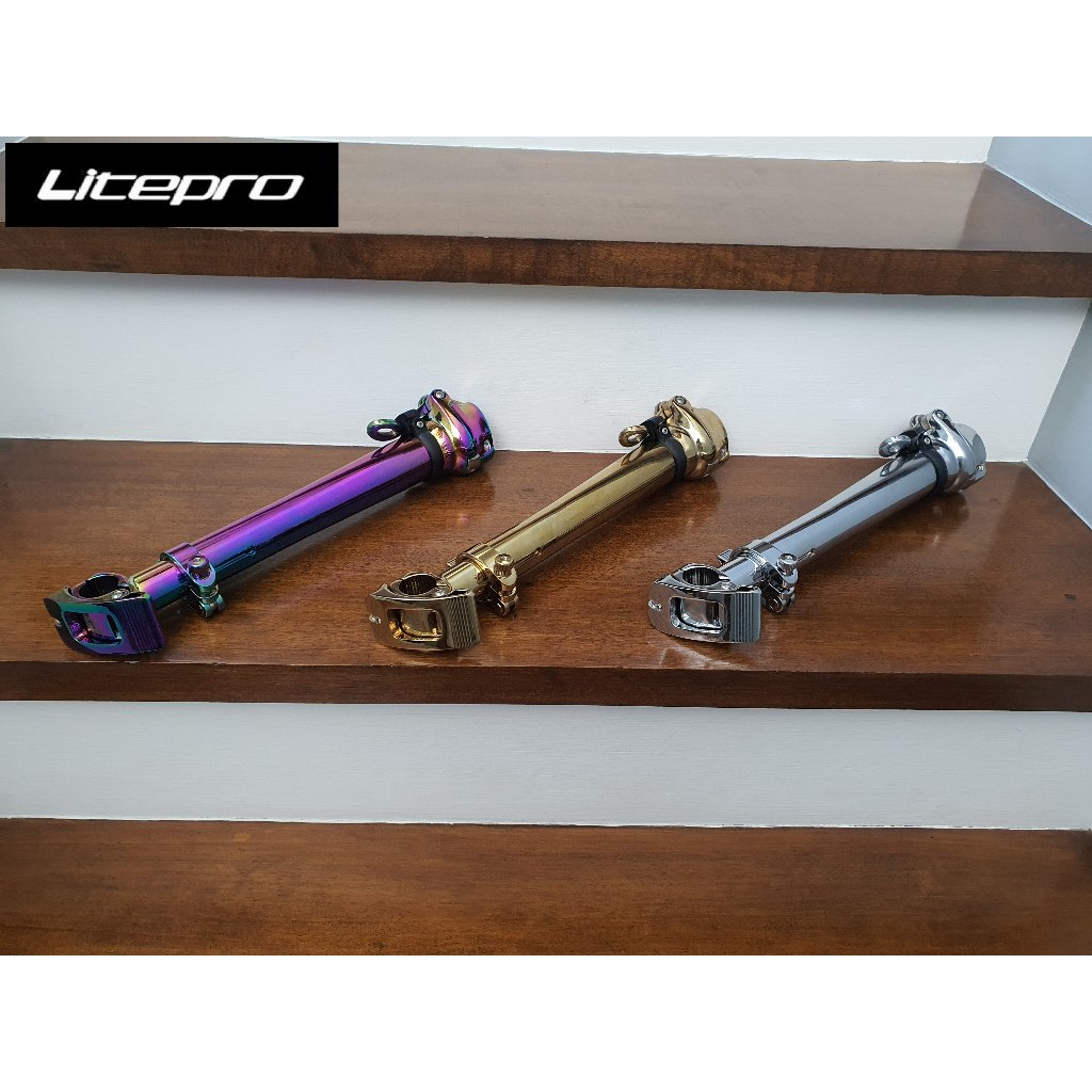 LITEPRO PLUS Anodized Electroplated Bicycle Telescopic Stem Headtube ...