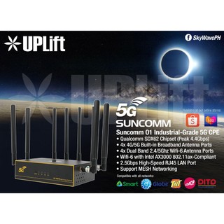 SUNCOMM 01 Industrial-Grade 5G CPE Qualcomm X62 Chipset SIM-Based for ...