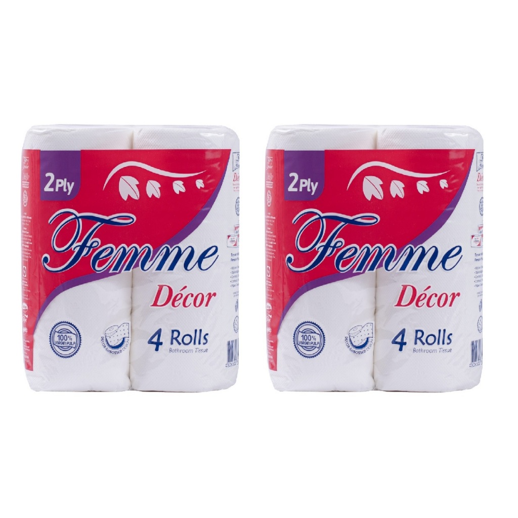 Femme Tissue 4’s 300 sheets 2 Ply Bundle Of 2 | Shopee Philippines