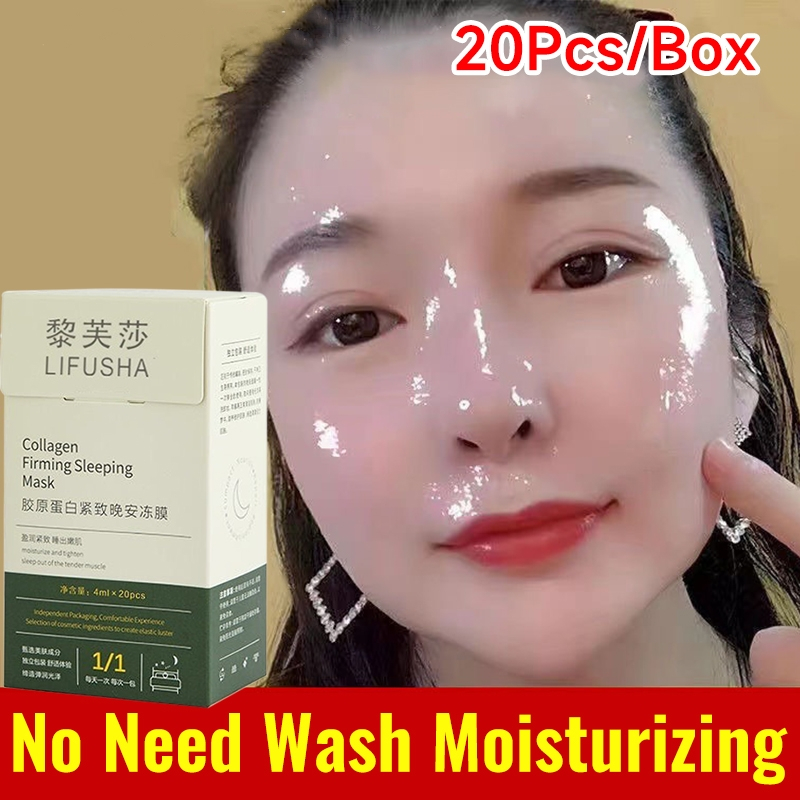 LIFUSHA 20pcs/1Box Korea Collagen Firming Sleeping Mask Moisturizing ...