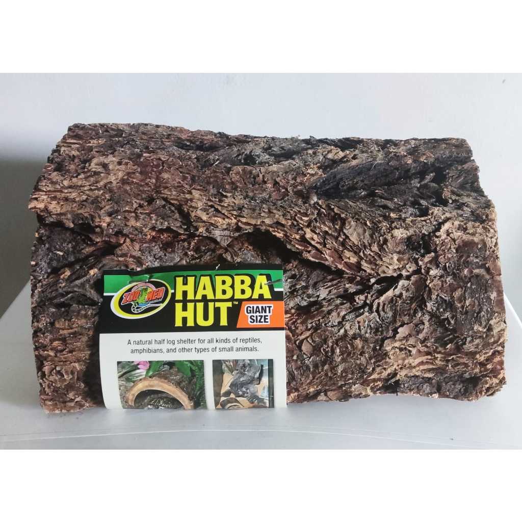 Habba Hut Natural Half Log Shelter Giant Size Reptile Hides | Shopee ...