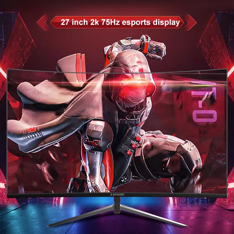 Expose Gaming Monitor 27 inch 2K/4K Framless Flat monitor 75Hz desktop ...
