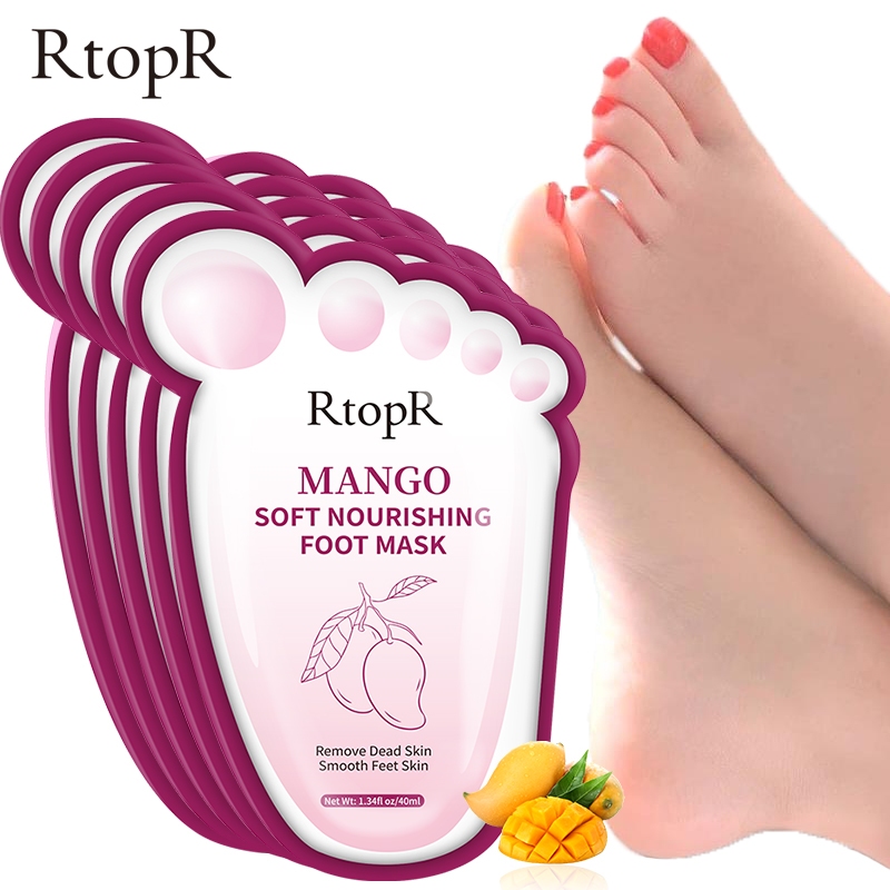 RtopR Mango Foot Mask Whitening Moisturizing Exfoliating Remove Dead ...