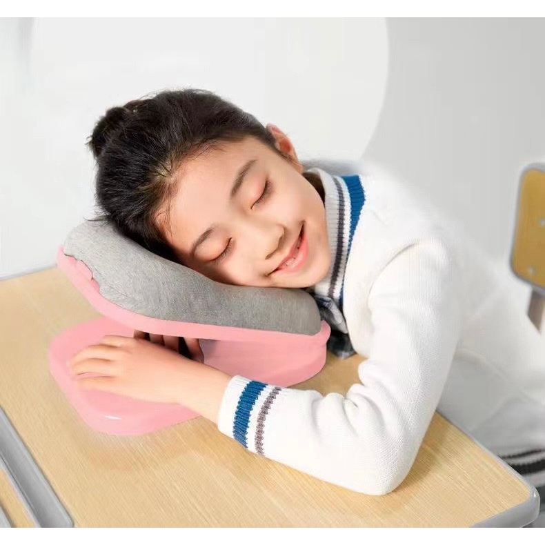 Lunch sleep Office Desk Portable Nap Pillow for office Foldable School ...