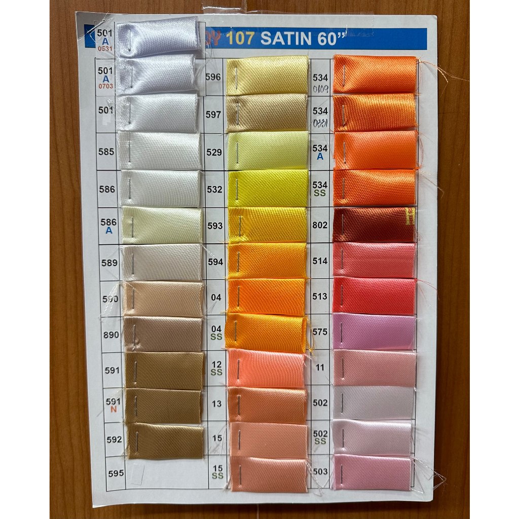 Light Satin Fabric Silk Sold per roll (50 yards per roll) BATCH 01 ...