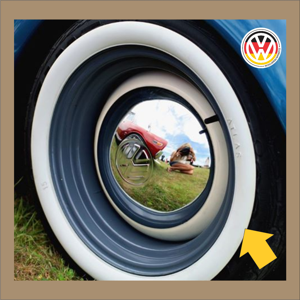 VW Beetle White Side Wall Inserts 15 Tires Atlas Brand | Shopee Philippines