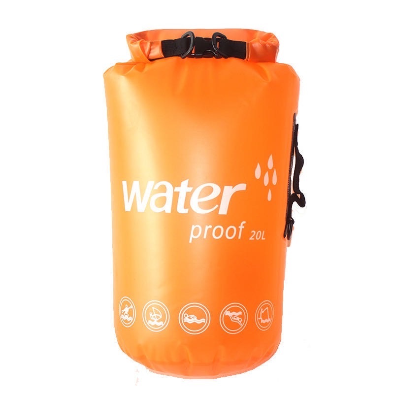 10L 20L Transparent Dry Bag Waterproof Bucket Bag Sling Shoulder PVC Frosted Outdoor Ocean Pack ...