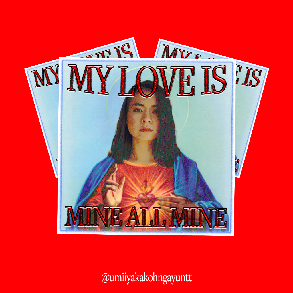MITSKI MY LOVE IS MINE ALL MINE STICKER AND KEYCHAIN ! | Shopee Philippines