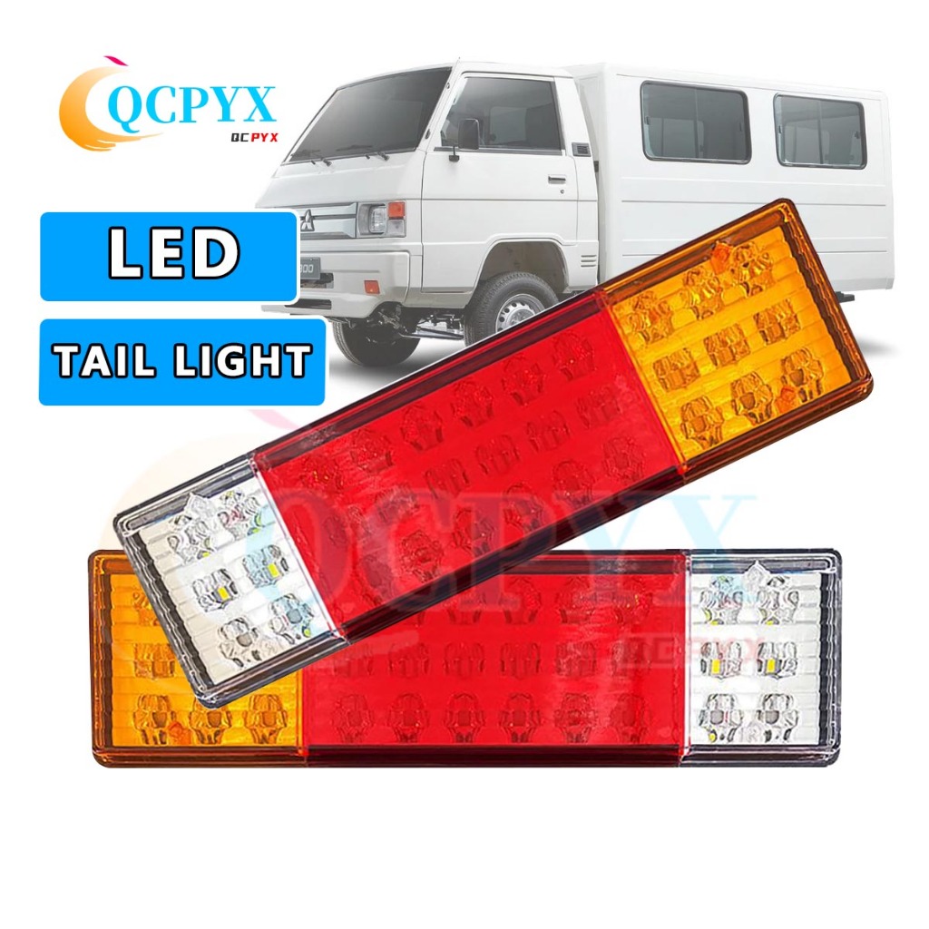 12V 24V LED L300 Car Truck Lorry Brake Light Stop Turn Rear Tail ...