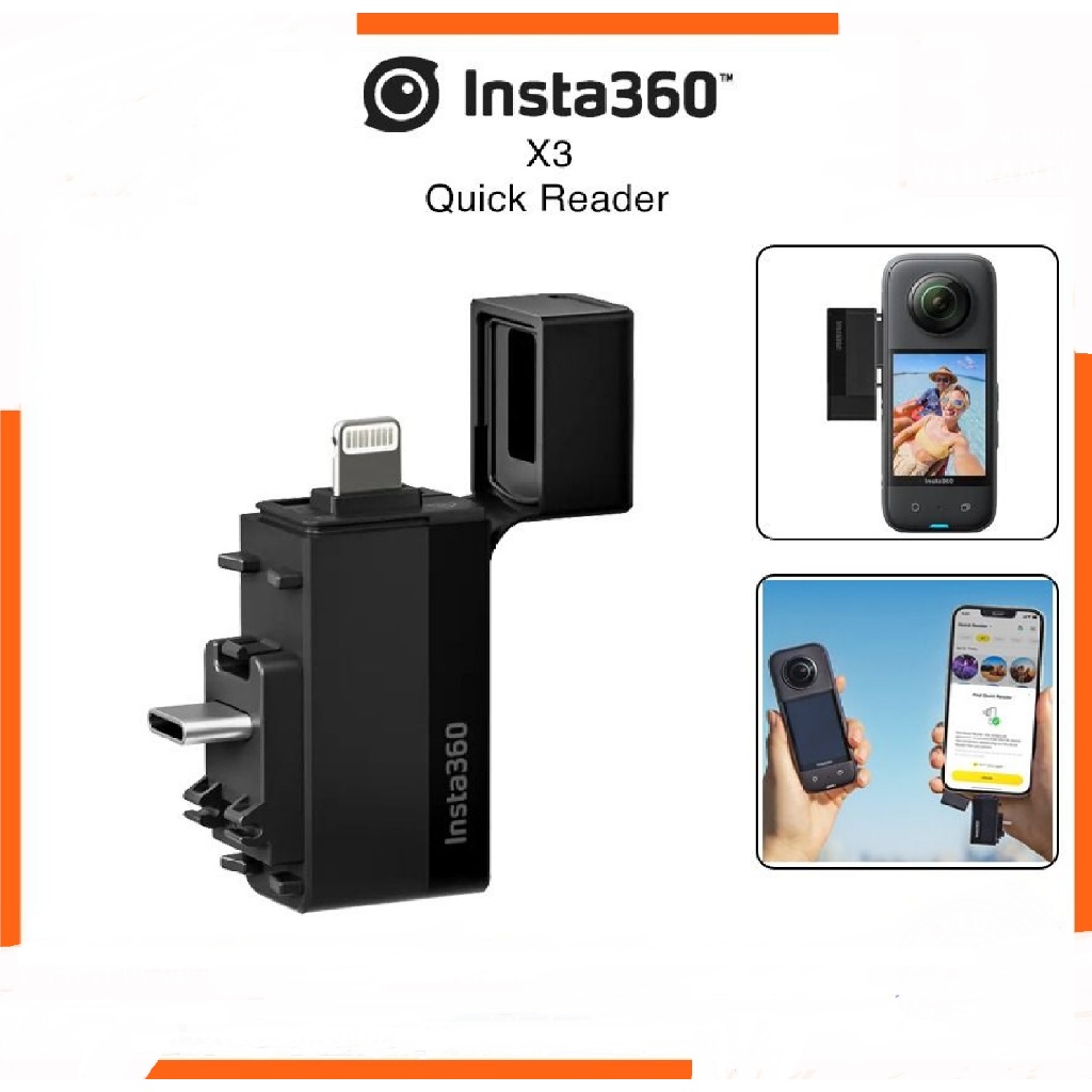 Insta360 X3 Original Accessory Quick Reader SD Card Reader Fast File ...