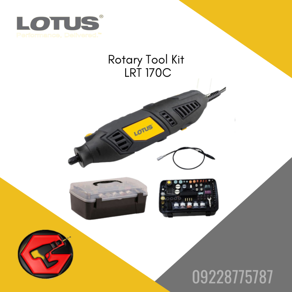LOTUS ROTARY TOOL KIT w/ ACCESSORIES (LRT170C) | Shopee Philippines