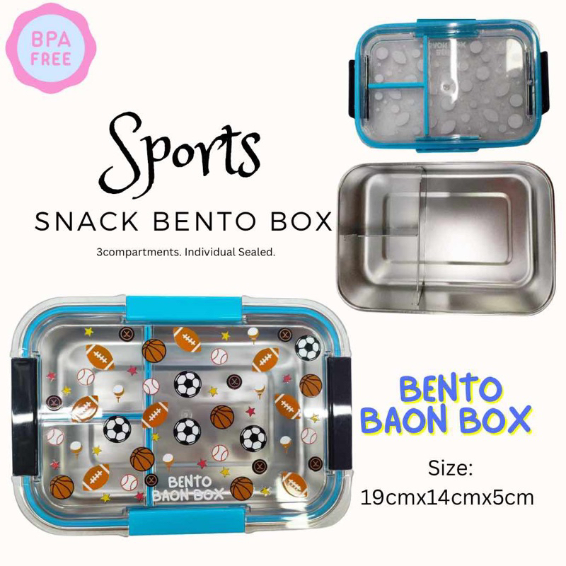 Bento Baon Box 4-6 Compartments Spillproof | Shopee Philippines