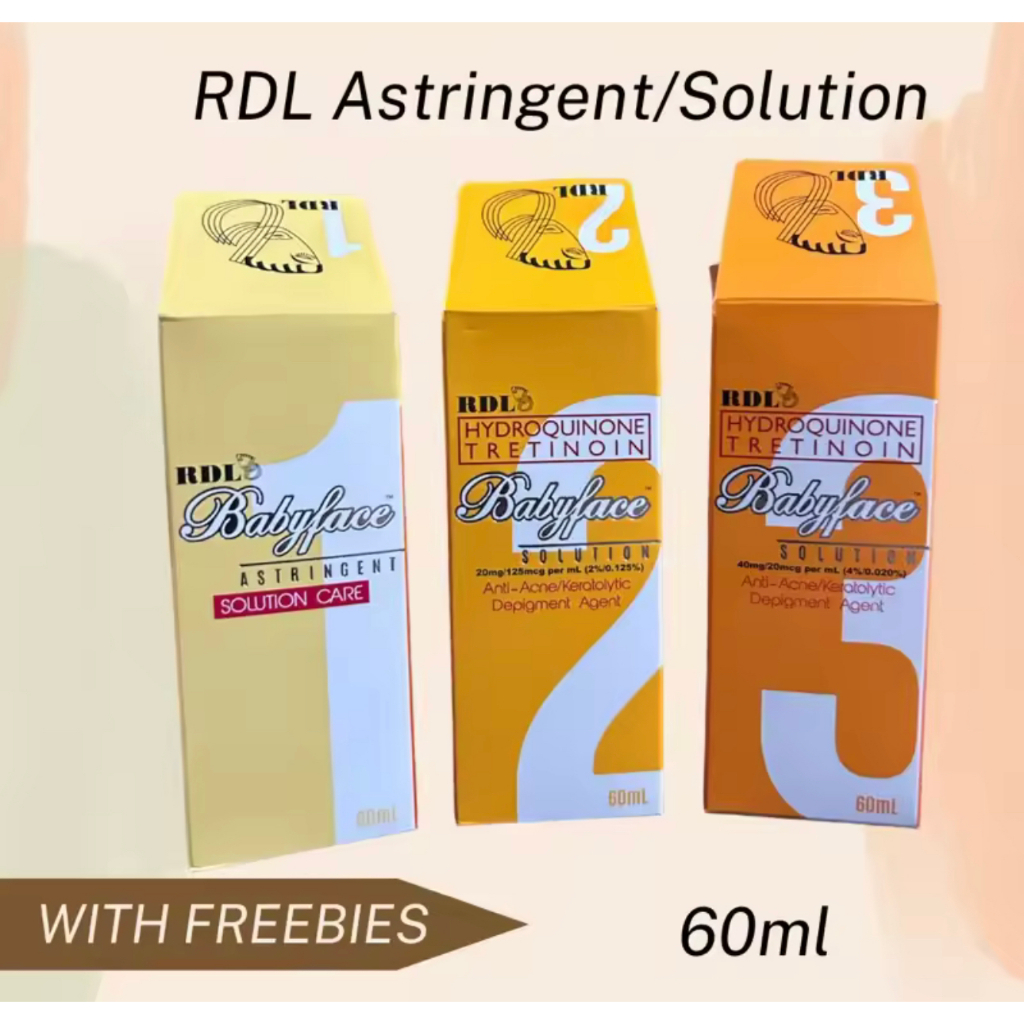RDL BABY FACE #1#2#3 For dark Skin Tone and Acne Solution 60ml | Shopee ...